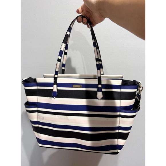 kate spade | Bags | Kate Spade Kaylie Baby Bag Laurel Way Stripe Diaper ...